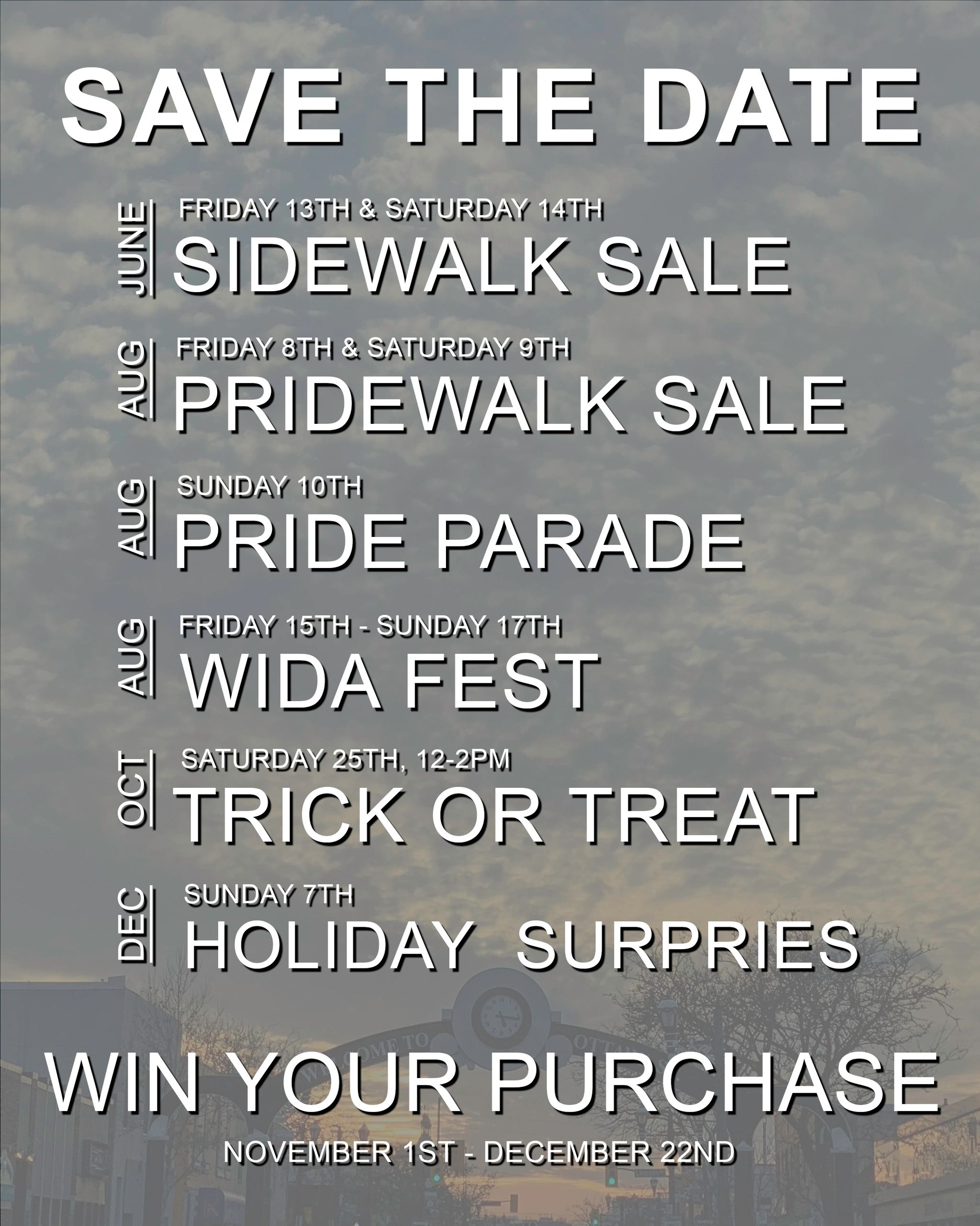 Save The Date - Events 2025